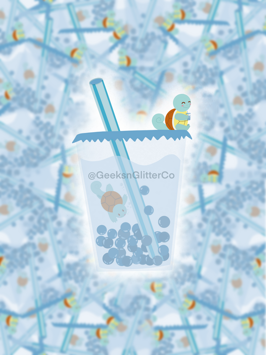 Boba Turtle Sticker – Geeks & Glitter Co.